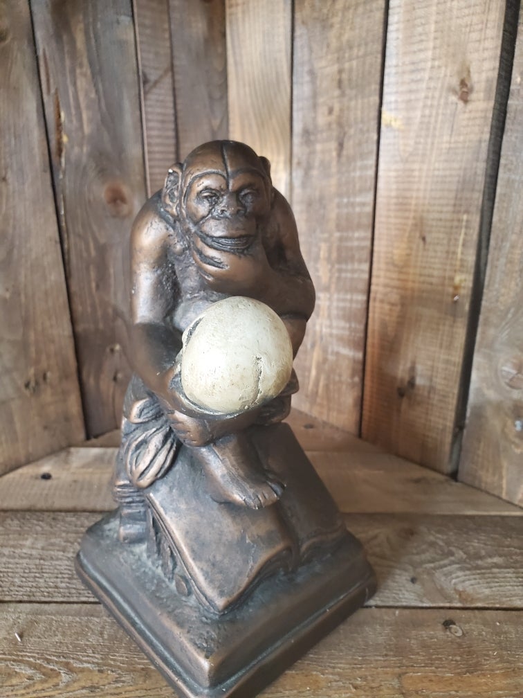 Vintage 1992 Austin Prod Darwin Statue | Green Vibes